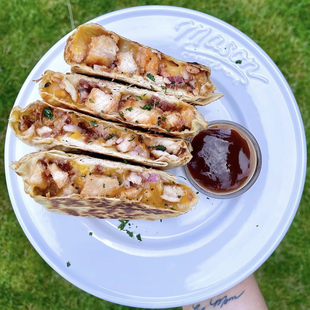 BBQ Chicken and Bacon Crunchwrap - Diana's Delish Dishes
