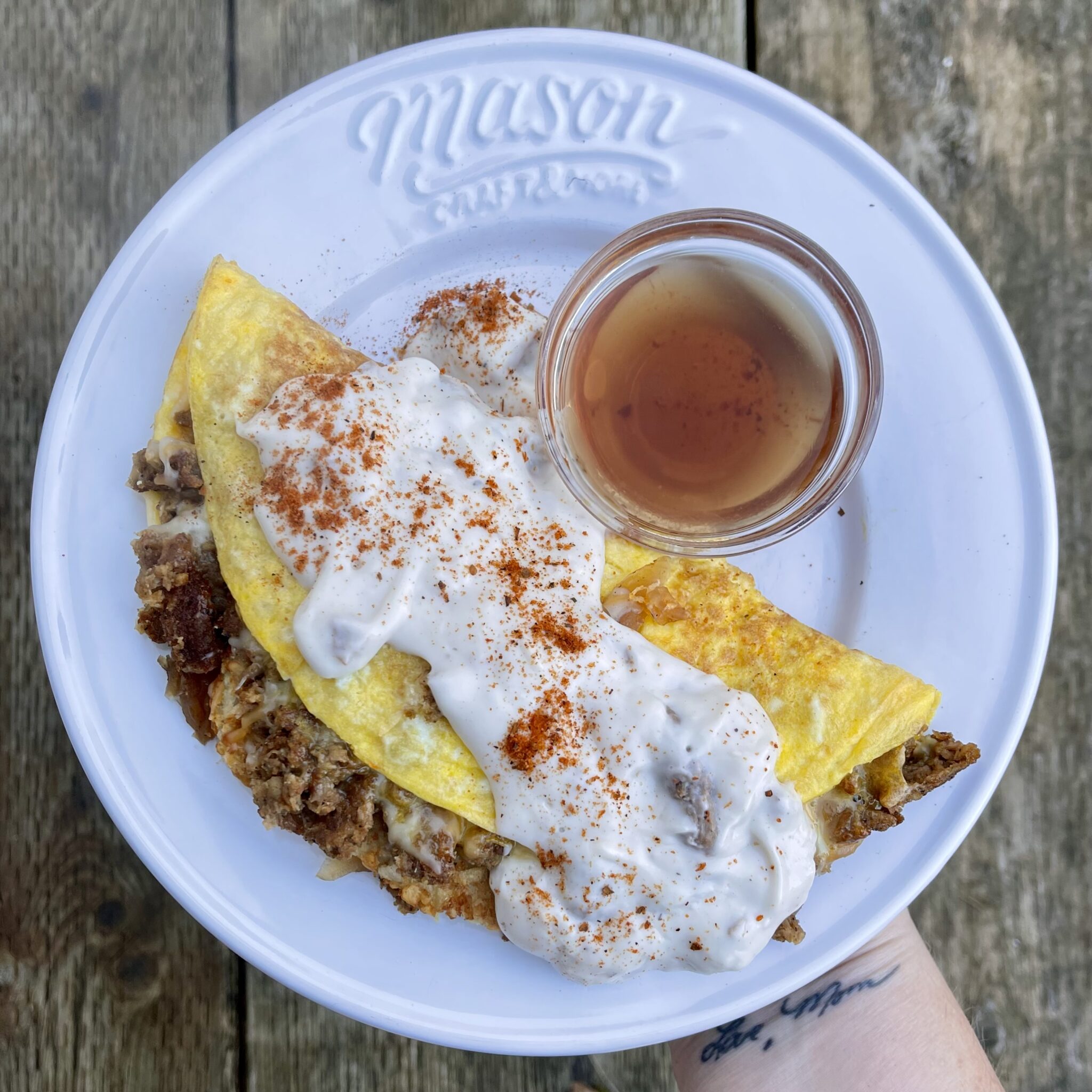 Country Sausage Omelette - Diana's Delish Dishes