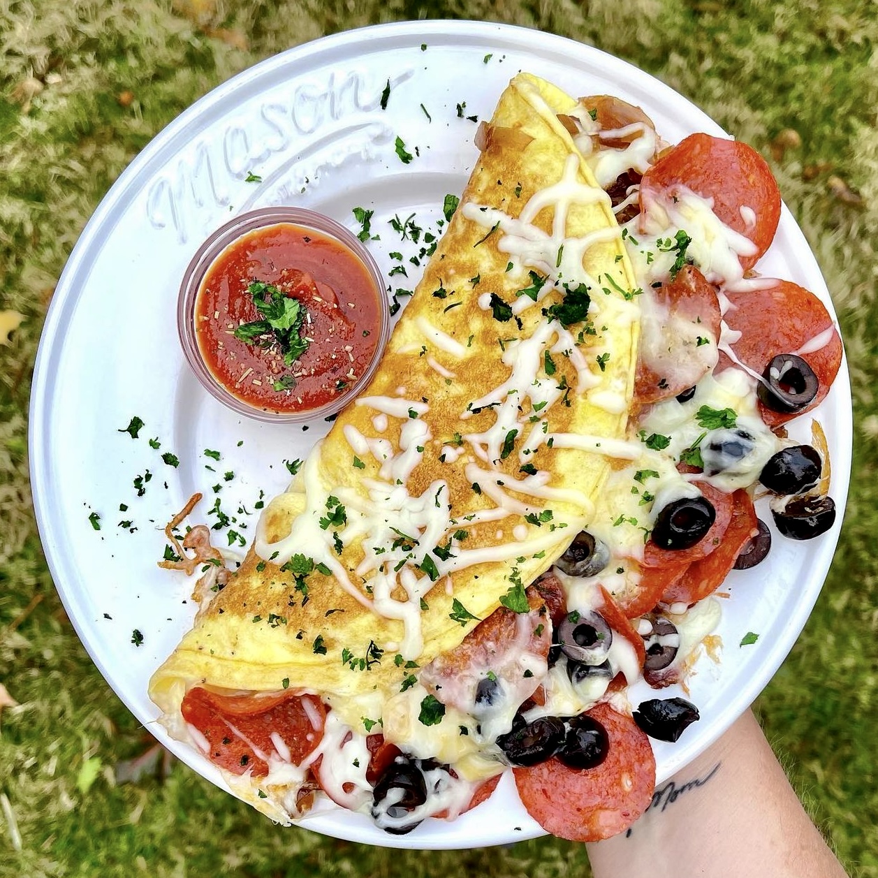 Pizza Omelette - Diana's Delish Dishes
