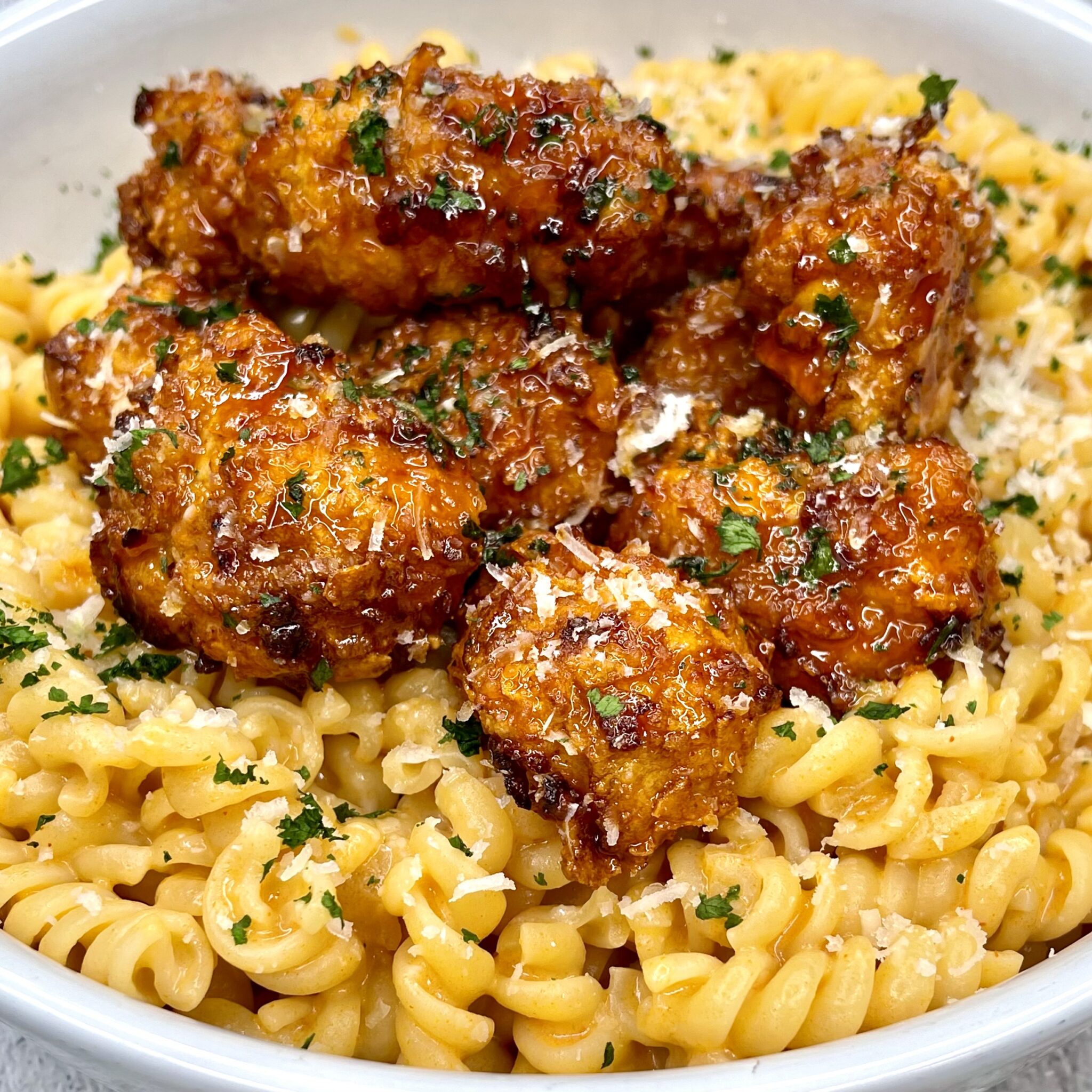 Crispy Hot Honey Chicken Pasta - Diana's Delish Dishes
