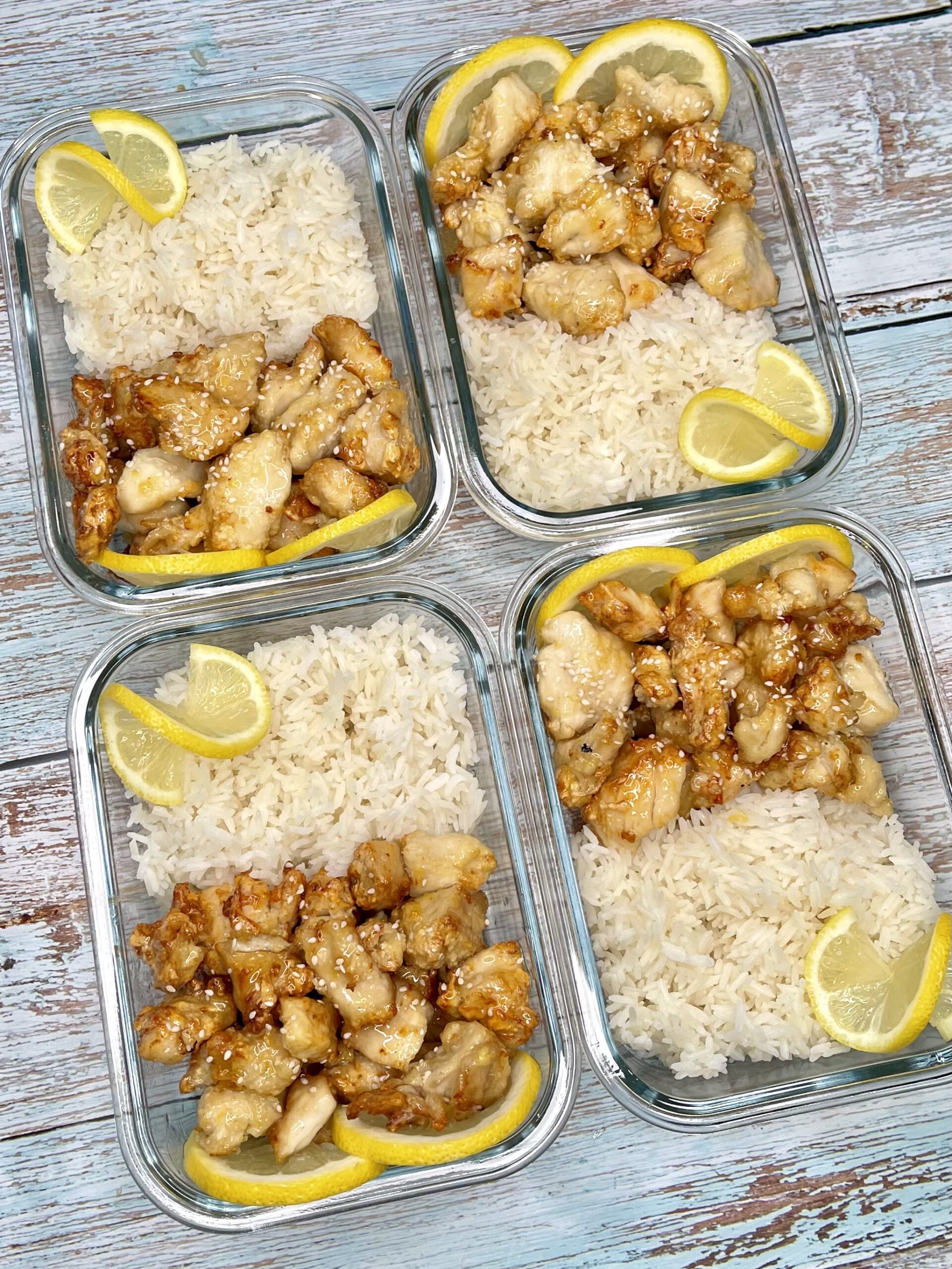 Chinese Lemon Chicken and Rice Bowls - Diana's Delish Dishes