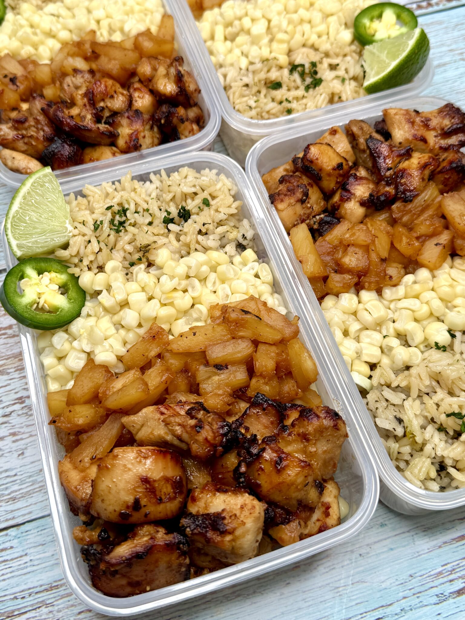 Easy Chicken Al Pastor Meal Prep with Cilantro Lime Rice