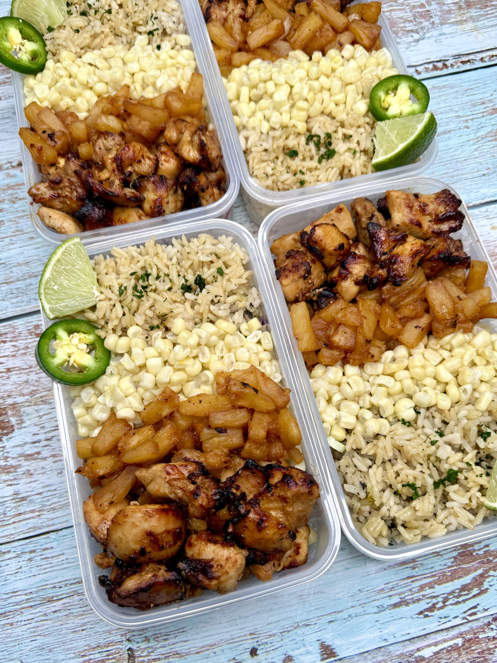 Easy Chicken Al Pastor Meal Prep with Cilantro Lime Rice