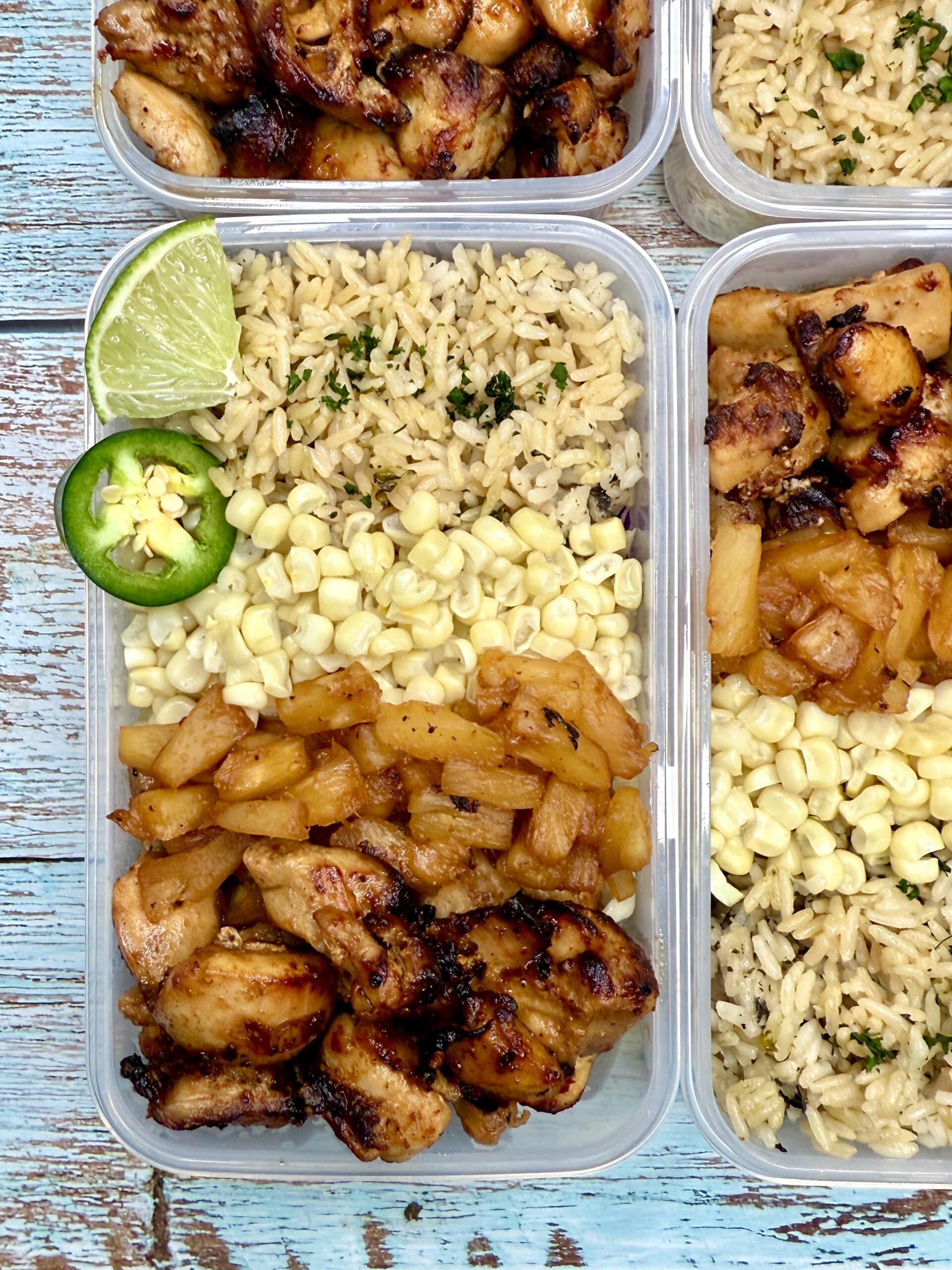 Easy Chicken Al Pastor Meal Prep with Cilantro Lime Rice
